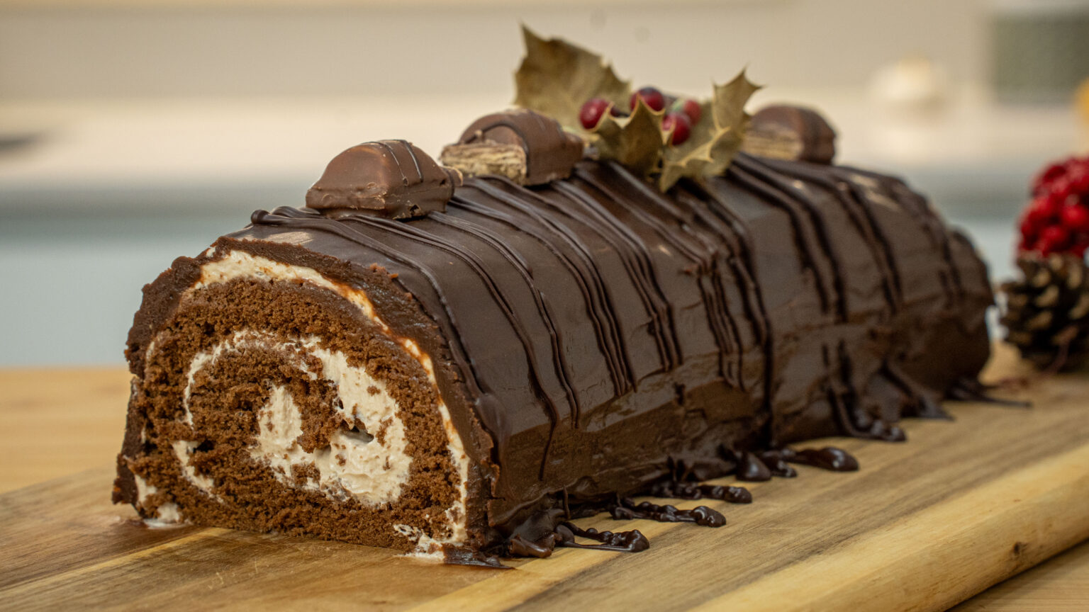 Tronco de Natal de Kinder Bueno - Momentos Doces e Salgados